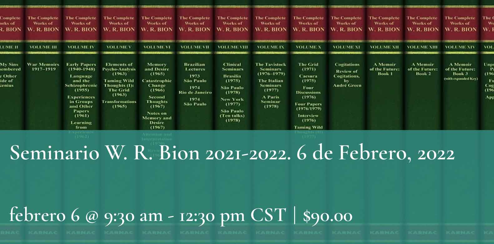 Display event - W.R. Bion Seminars 2021 - 2022
